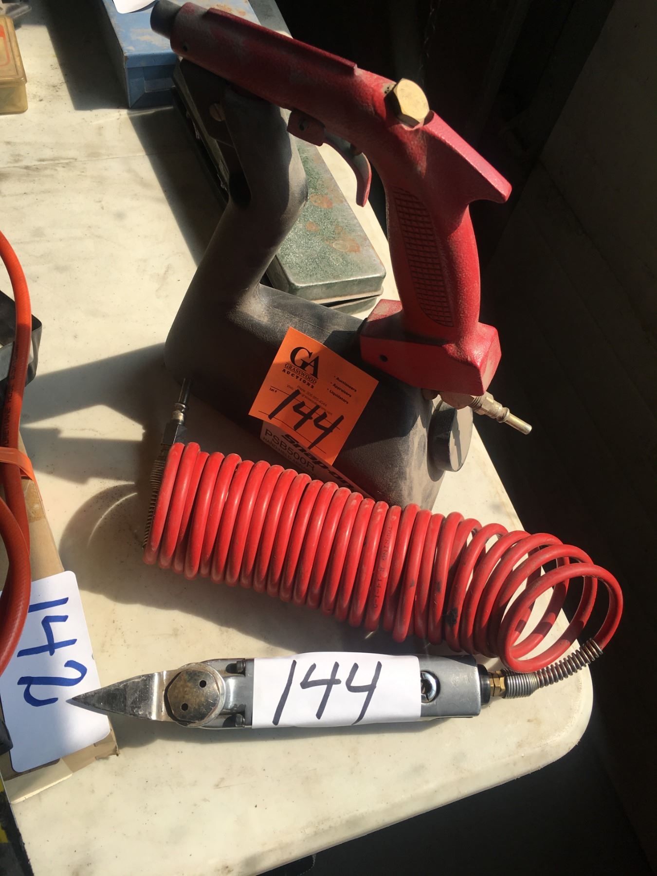 Snap On hand held abrasive blaster (sand blaster)w/hose & Chicago ...