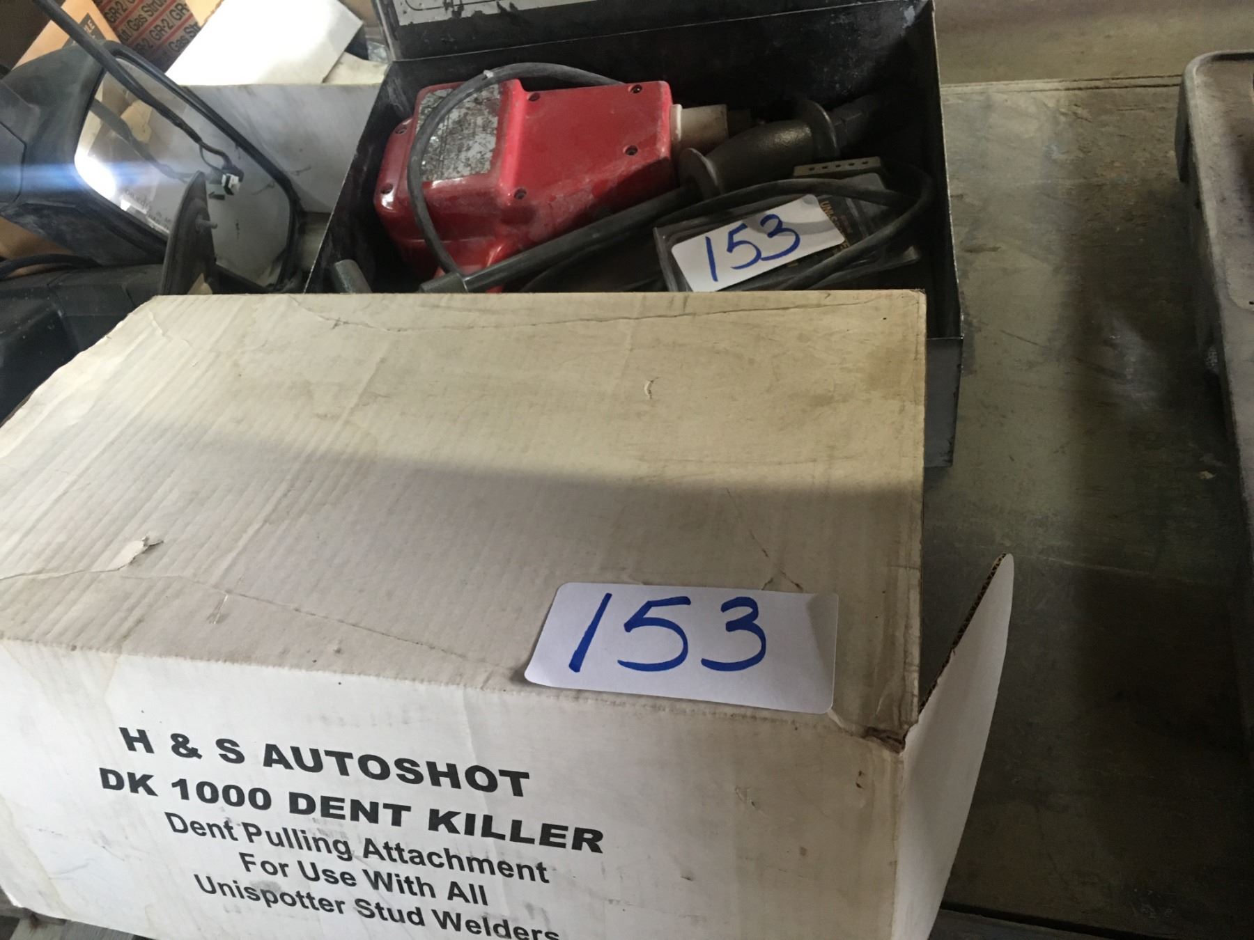 Blue point stud spotter, DK 1000 dent puller w/attach