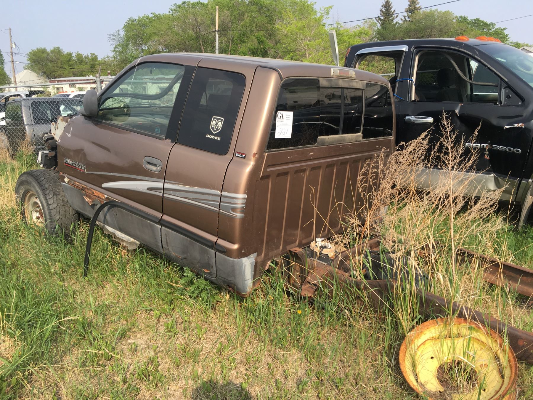 1 Ram 2500 Cummins diesel salvage truck plus 1 Dodge Laramie salvage ...