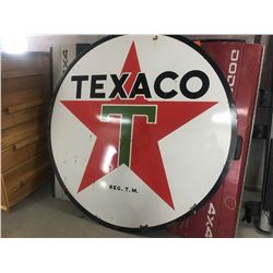 6' round Texaco sign (metal) - fits in Antique iron sign frame sold ...