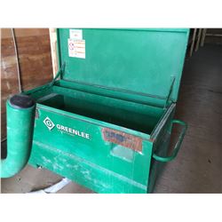 Greenlee tool chest on wheels