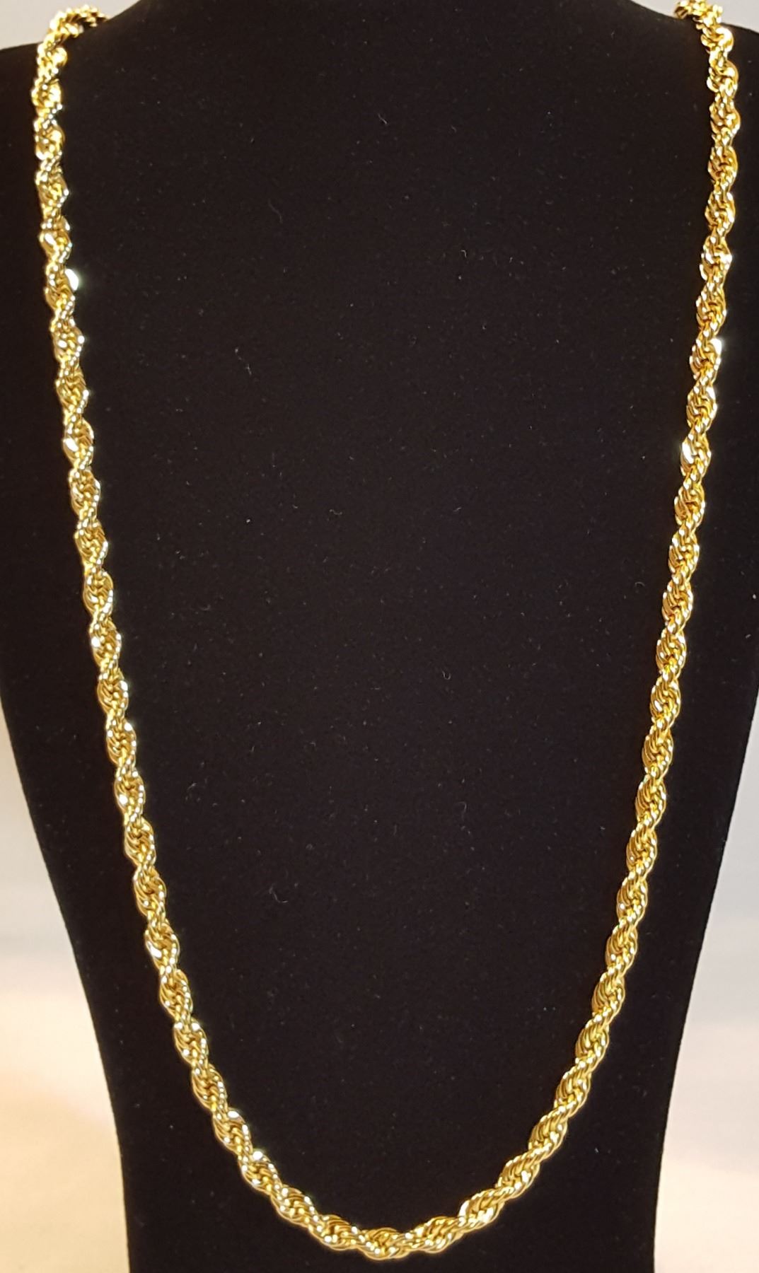 AWESOME 14 Kt. GOLD PLATED ROPE CHAIN.
