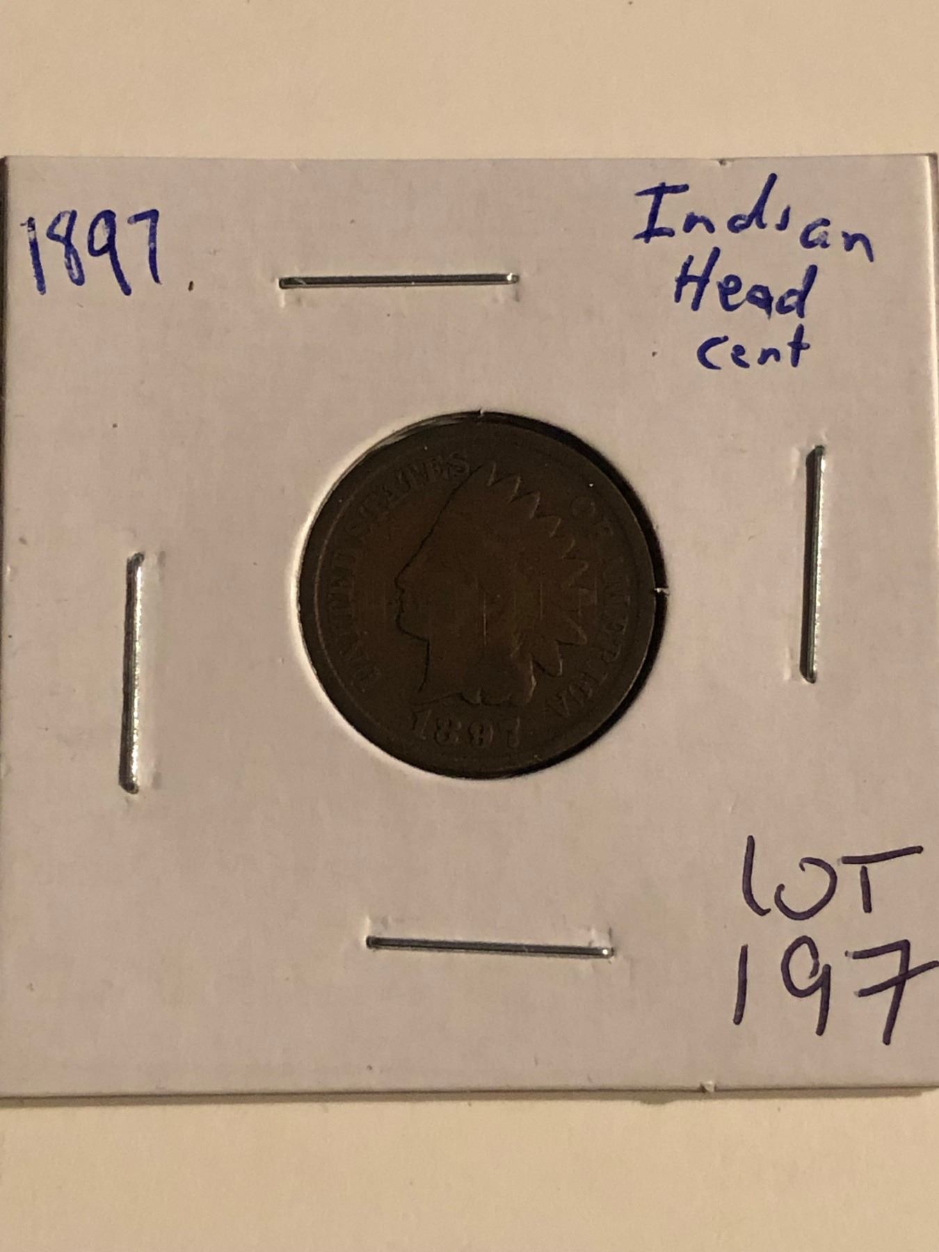 1897 Indian Head Penny Nice Early US Coin