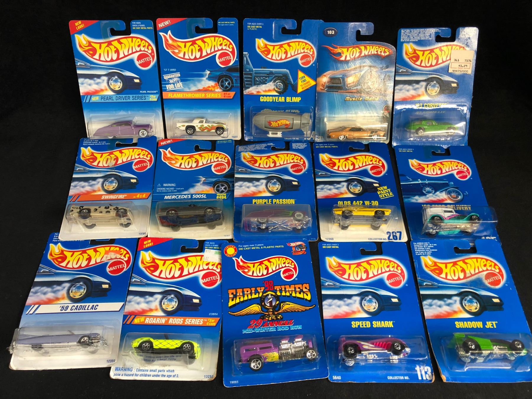 BRAND NEW BLUE CARD HOT WHEELS CAR LOT