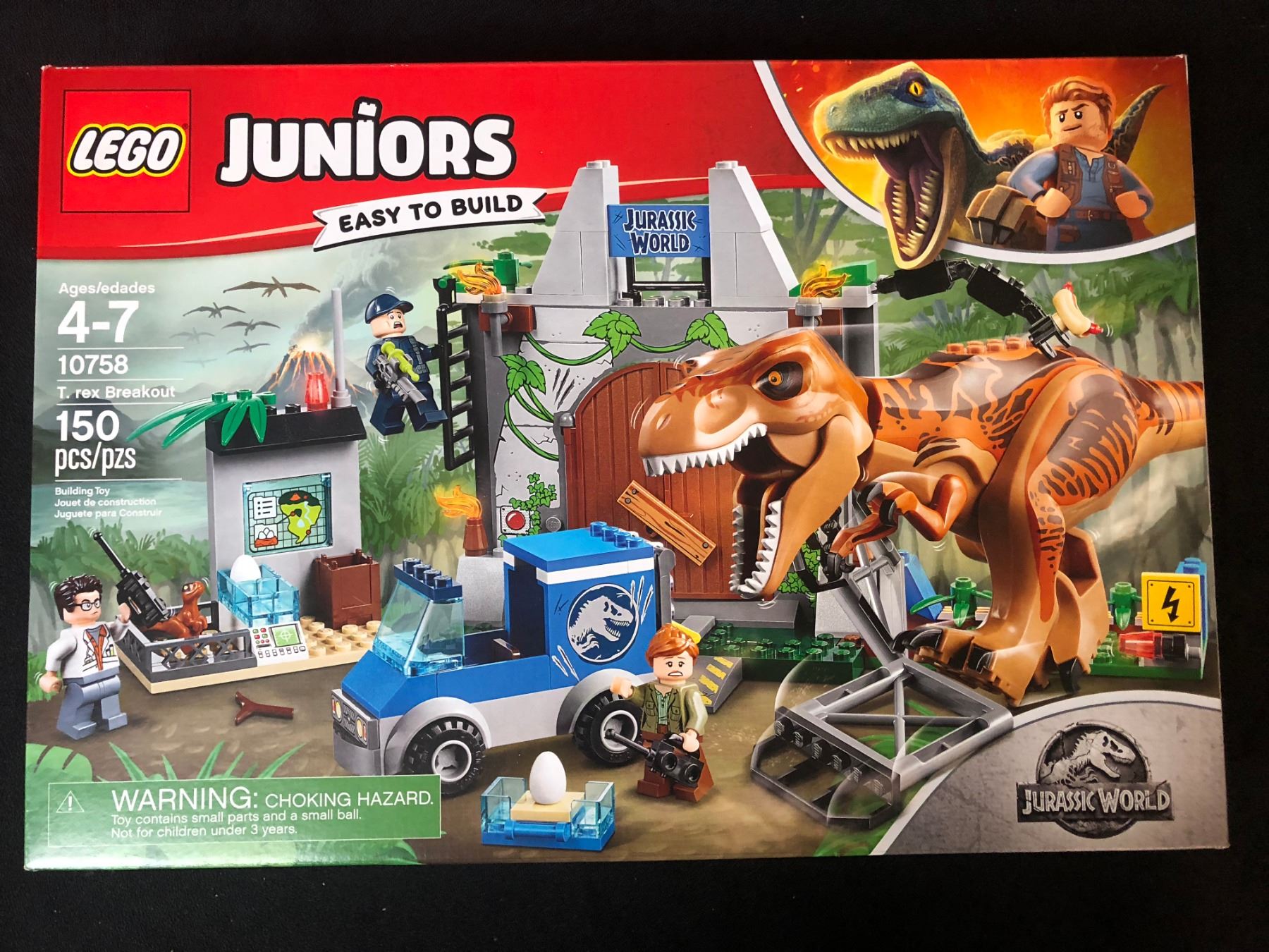 LEGO Juniors Jurassic World T-Rex Breakout 10758