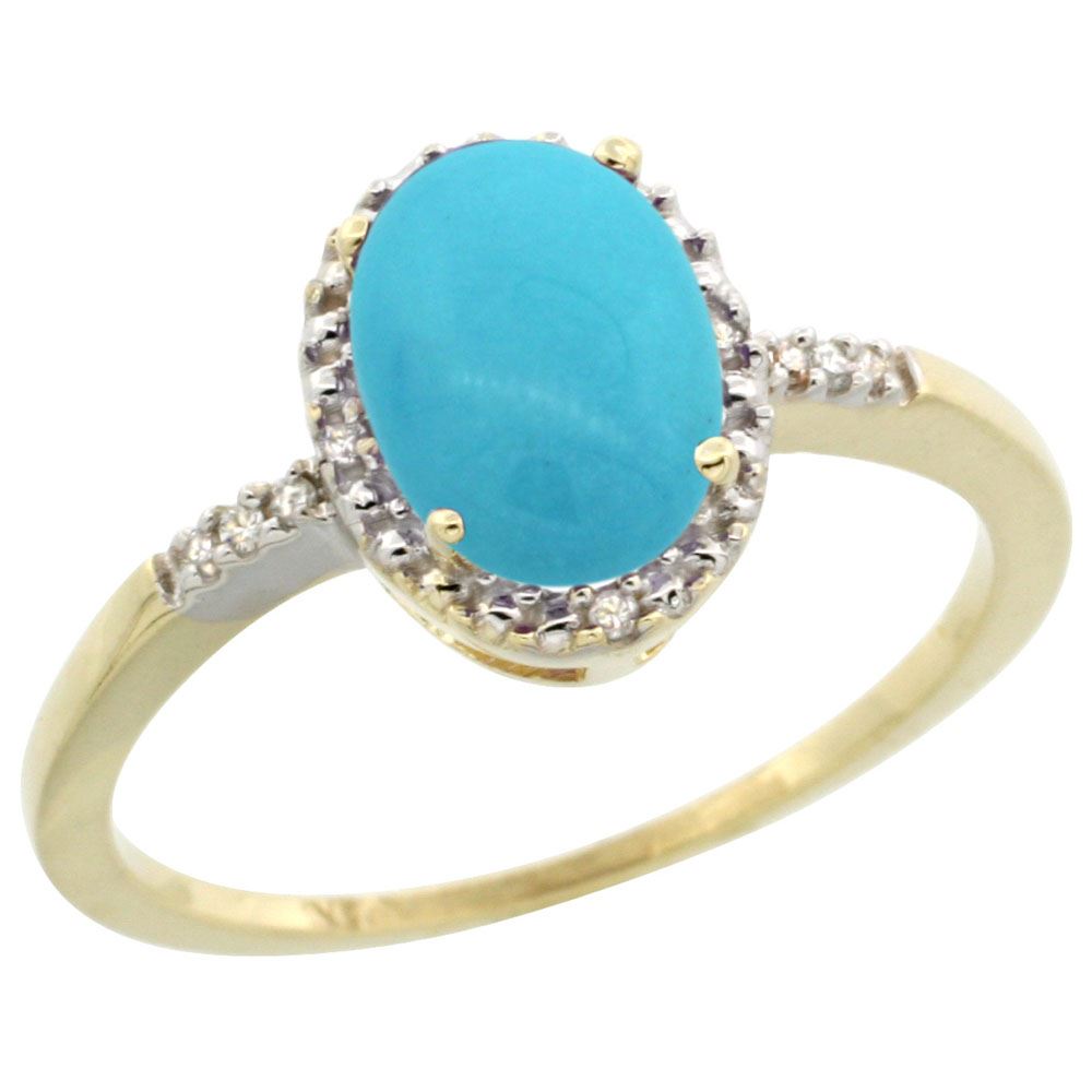 Turquoise Diamond Engagement Ring