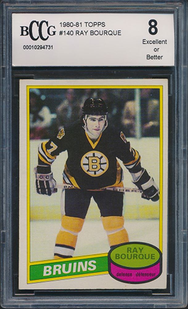 1980-81 Topps #140 Ray Bourque RC (BCCG 8)