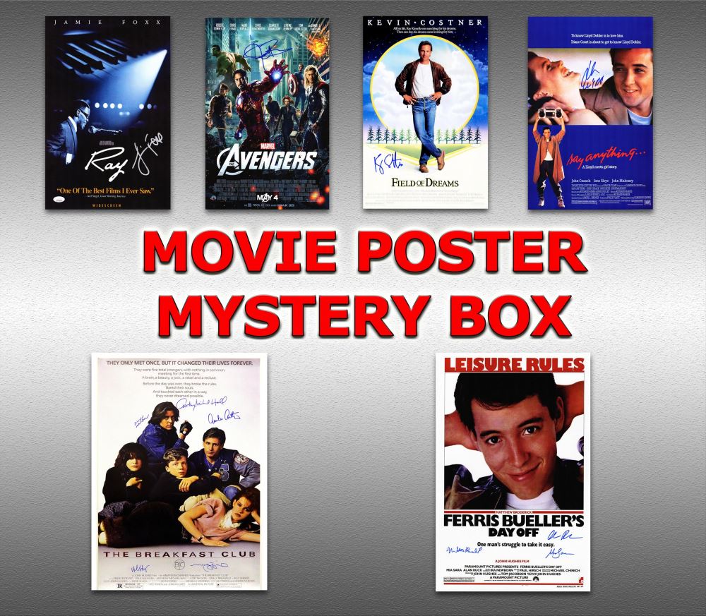 Hollywood Classic Movies Signed 11x17 Movie Posters Mystery Box ...