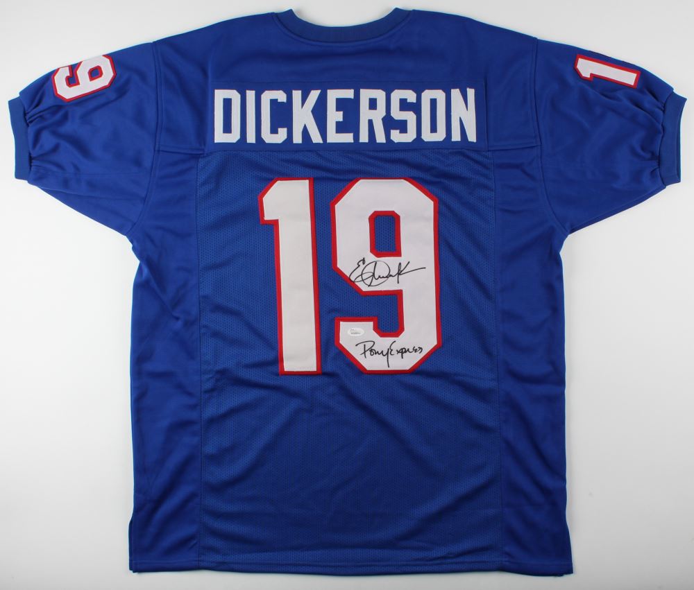 Eric Dickerson Signed SMU Mustangs Jersey Inscribed "Pony Express" (JSA ...