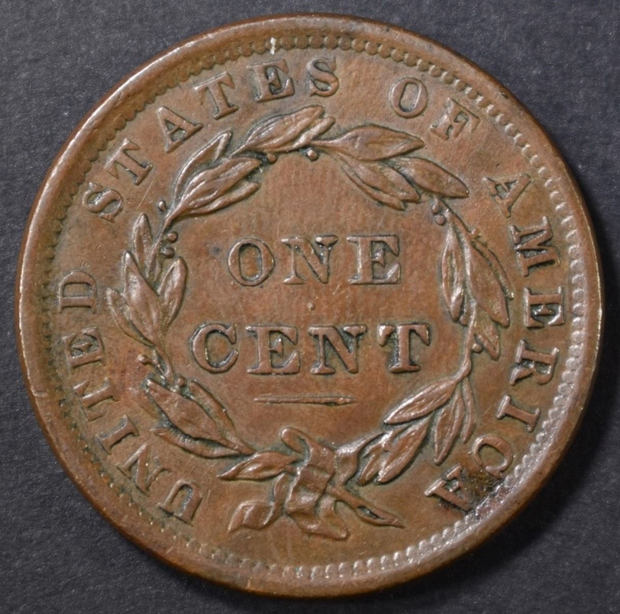 1838 LARGE CENT AU