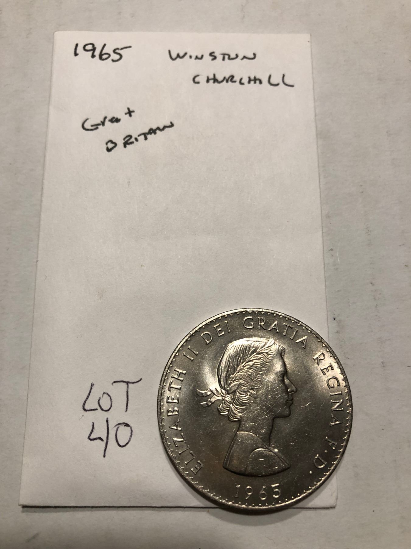 1965 Winston Churchill Large British Coin