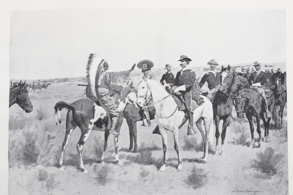 1898 Remington's Frontier Sketches RARE 1st Ed