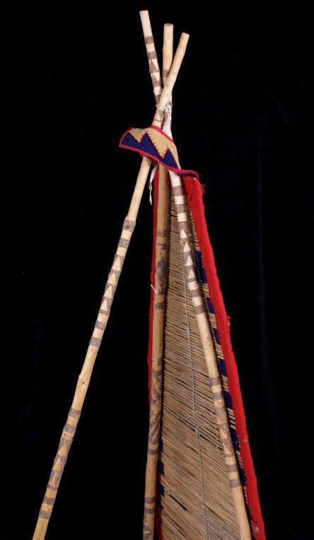 Blackfoot Tipi Willow Backrest Seat c. 1880-1890