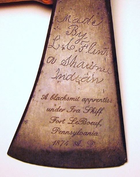 Shawnee Pipe Tomahawk from Fort LeBoeuf c. 1874