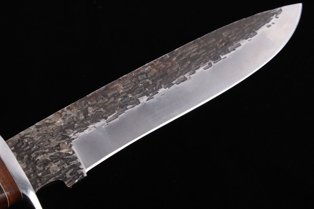 M.T. Knives Blackfoot Indian Chief Scrimshaw Knife