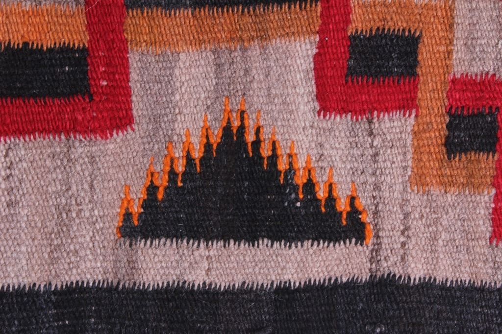 Navajo Klagetoh Hubbell Trading Post Rug c. 1900-