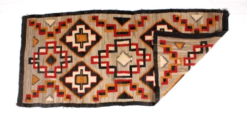 Navajo Klagetoh Hubbell Trading Post Rug c. 1900-