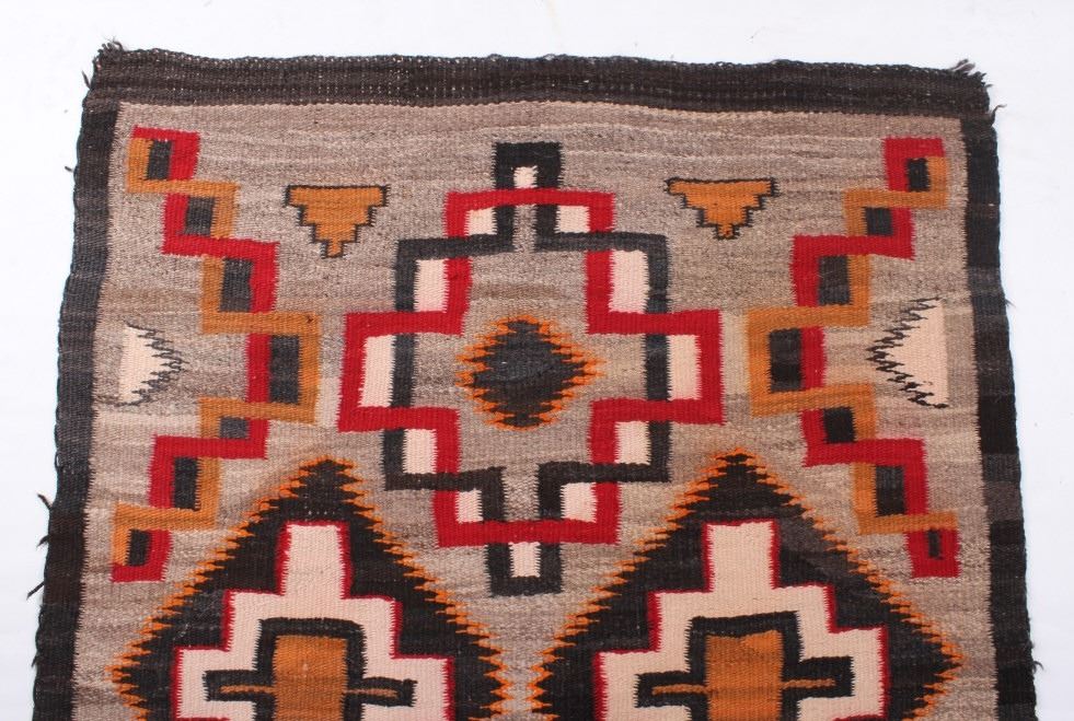 Navajo Klagetoh Hubbell Trading Post Rug c. 1900-
