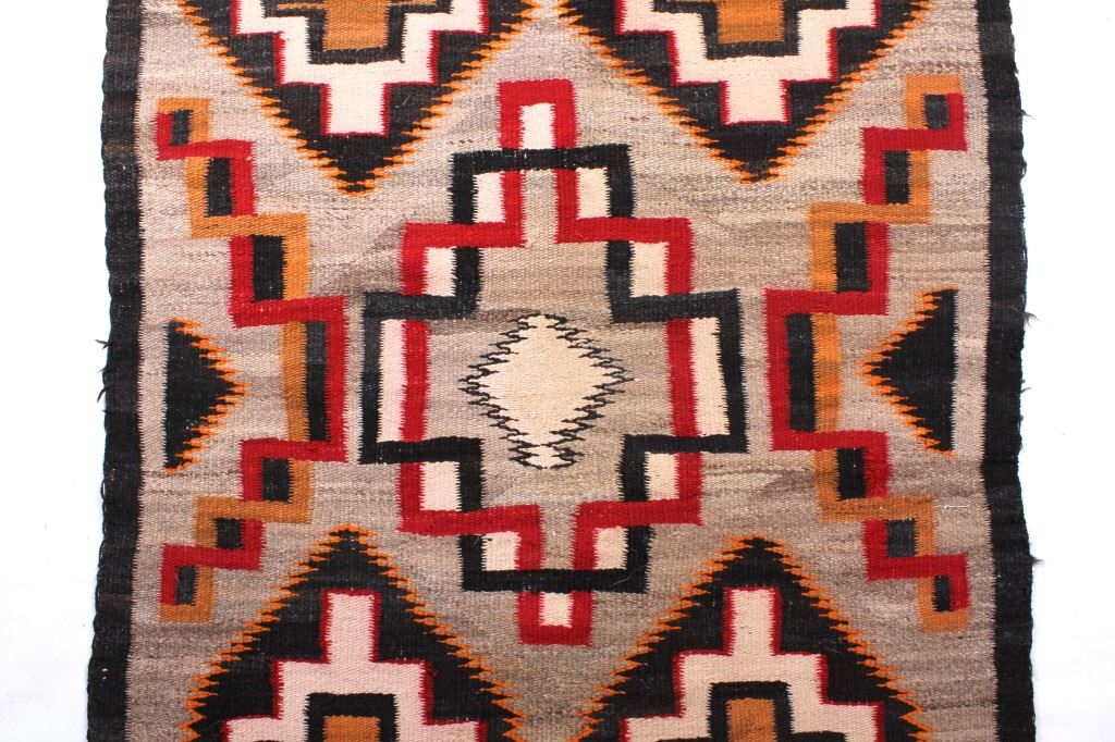 Navajo Klagetoh Hubbell Trading Post Rug c. 1900-