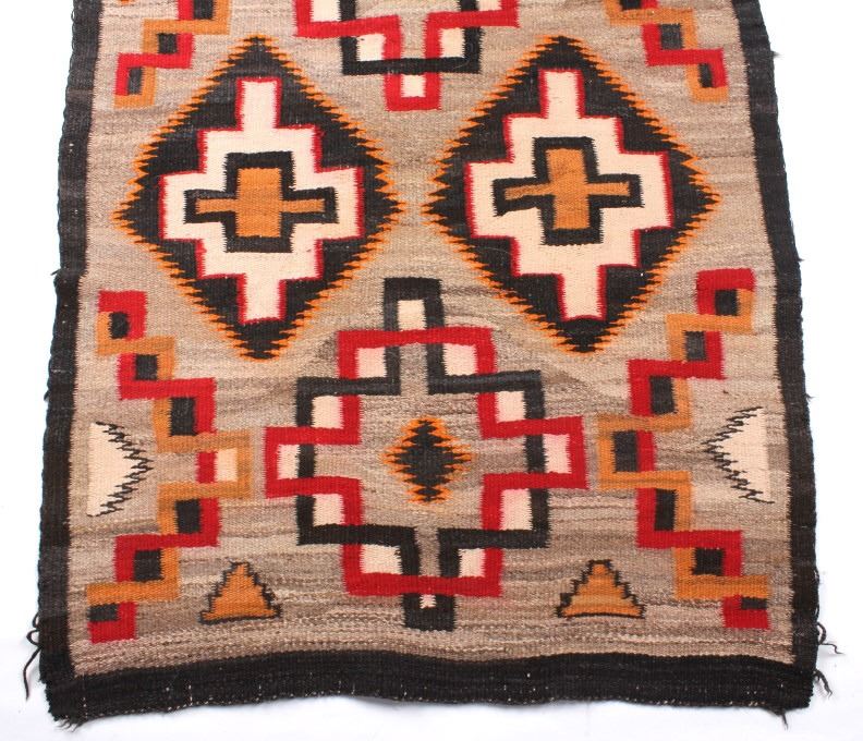 Navajo Klagetoh Hubbell Trading Post Rug c. 1900-