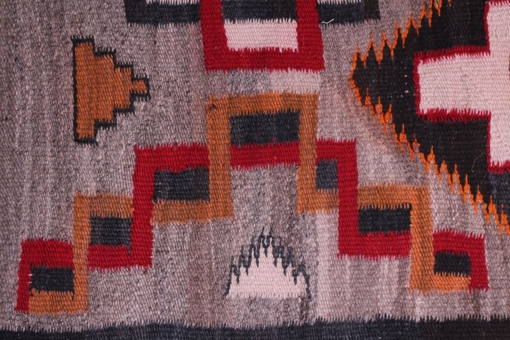 Navajo Klagetoh Hubbell Trading Post Rug c. 1900-