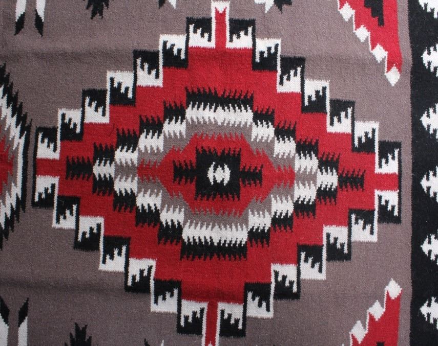 Navajo Ganado Pattern Style Large Wool Rug