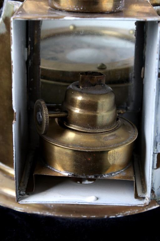 Authentic Brass Lifeboat Binnacle W/ Plath Compass