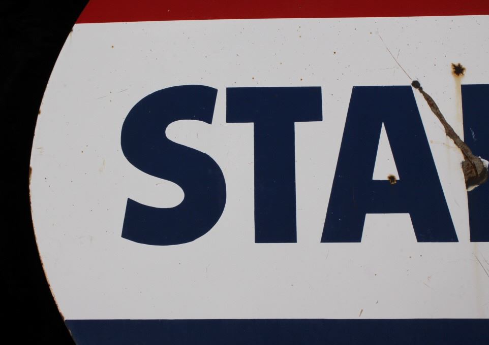 Standard Oil Company Large Metal Advertising Sign