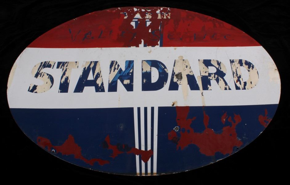Standard Oil Company Large Metal Advertising Sign