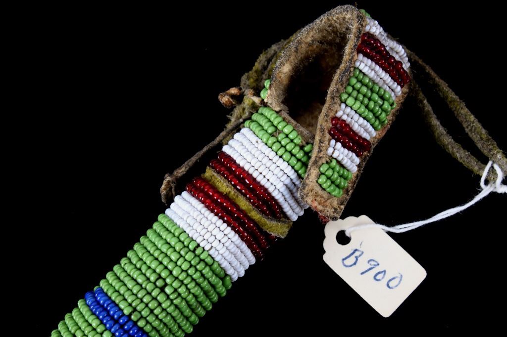 Montana Flathead Indian Fully Beaded Awl Case 1890