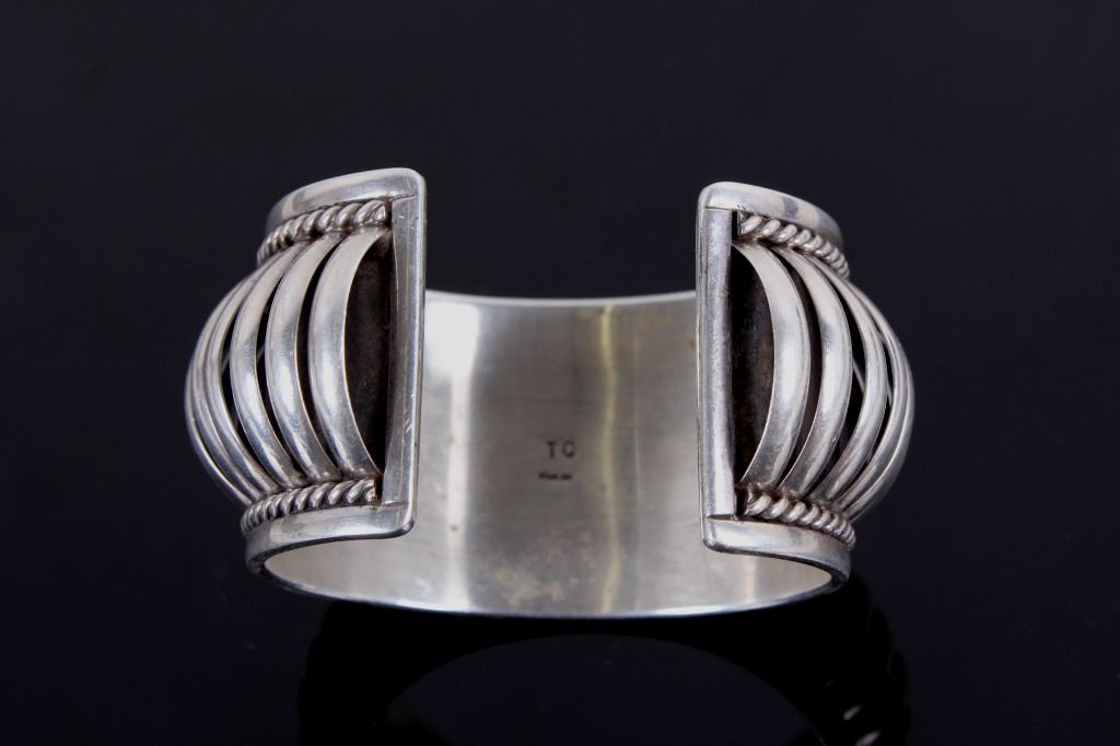 Thomas Singer Navajo Signed Sterling Silver Cuff