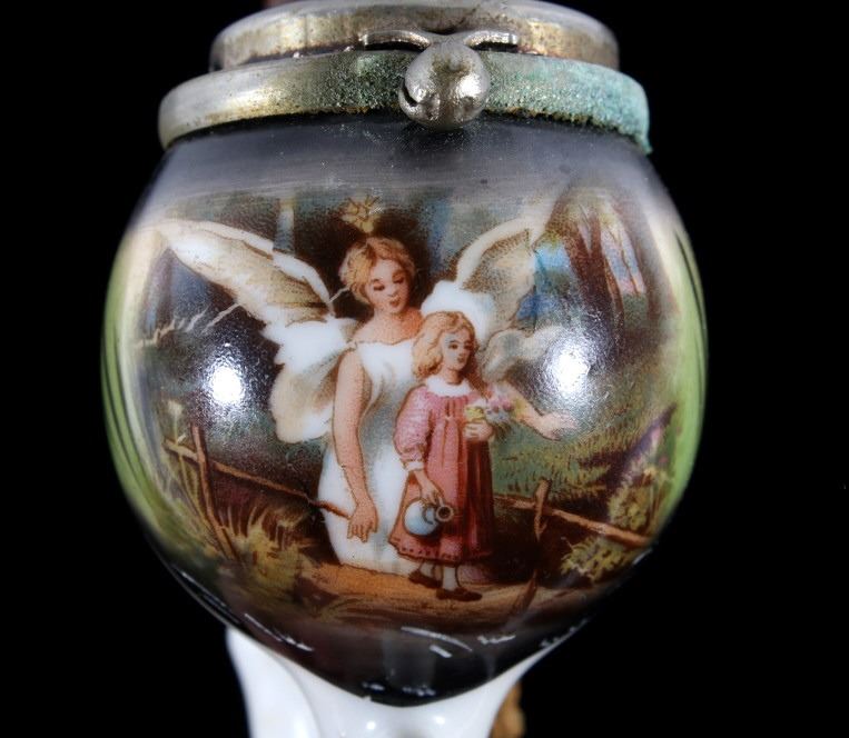 19th Century German Hand Painted Porcelain Pipes