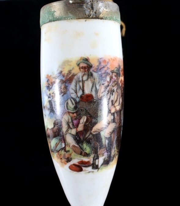 19th Century German Hand Painted Porcelain Pipes
