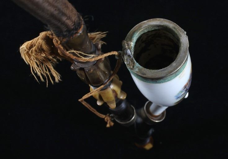 19th Century German Hand Painted Porcelain Pipes