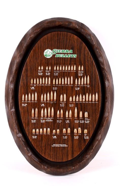 Sierra Bullets Caliber Display .22 Through .45