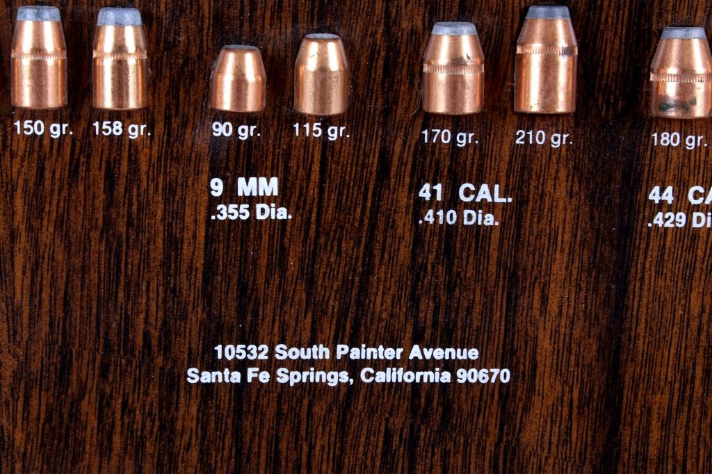 Sierra Bullets Caliber Display .22 Through .45
