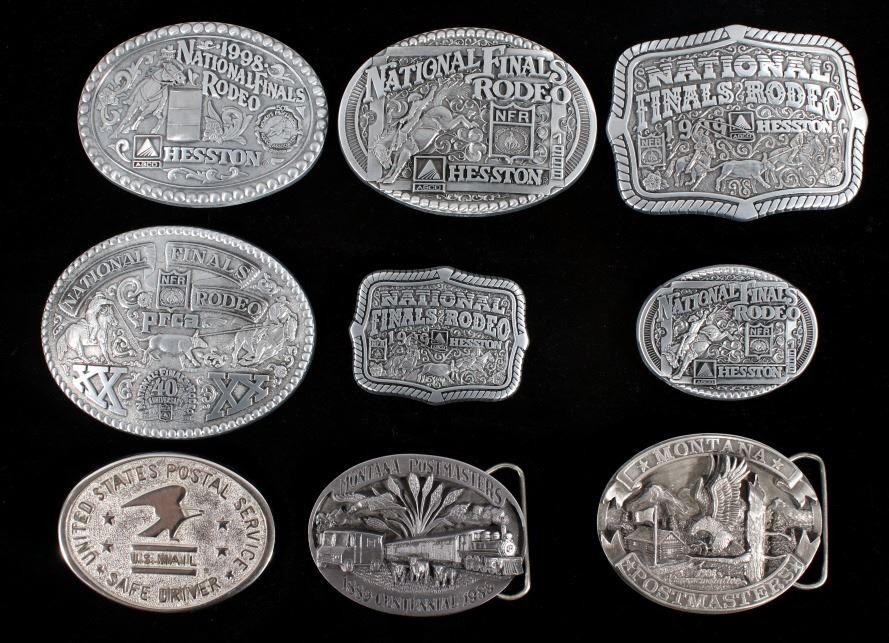 Collection of Commemorative Belt Buckles