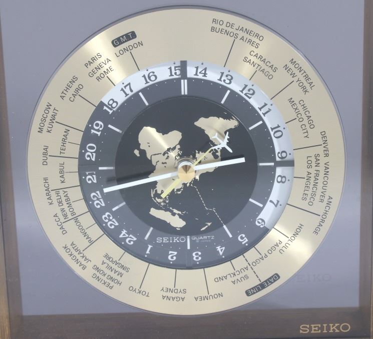 1980's Seiko Quartz 24 Hour World Clock