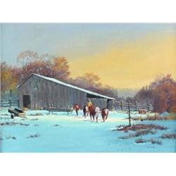 Lew E. Davis, Oil on Canvas