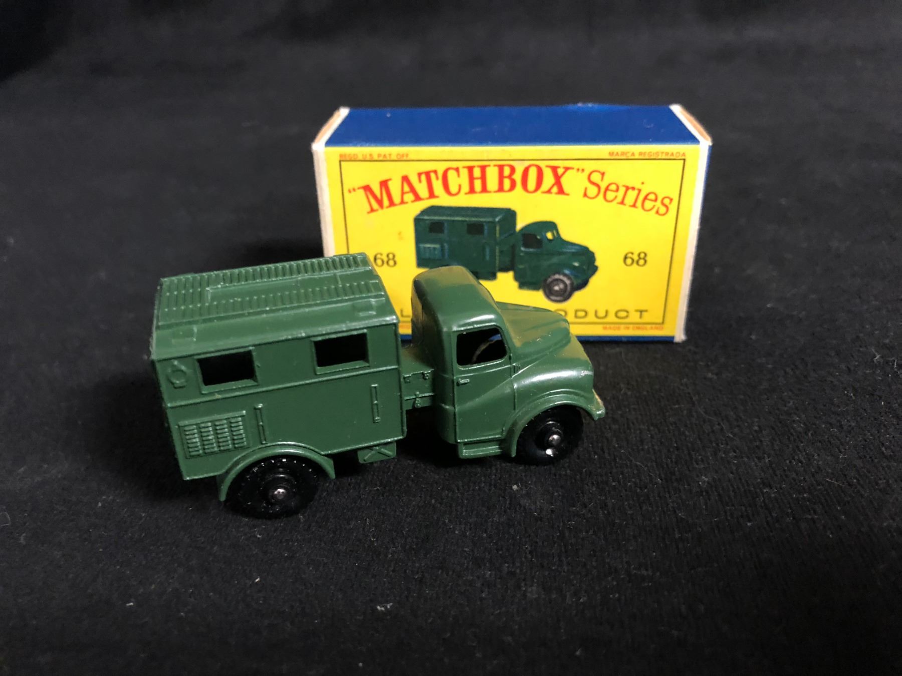 Matchbox Lesney No.68a Austin K9 Army Wireless Radio Truck 'D2' Series