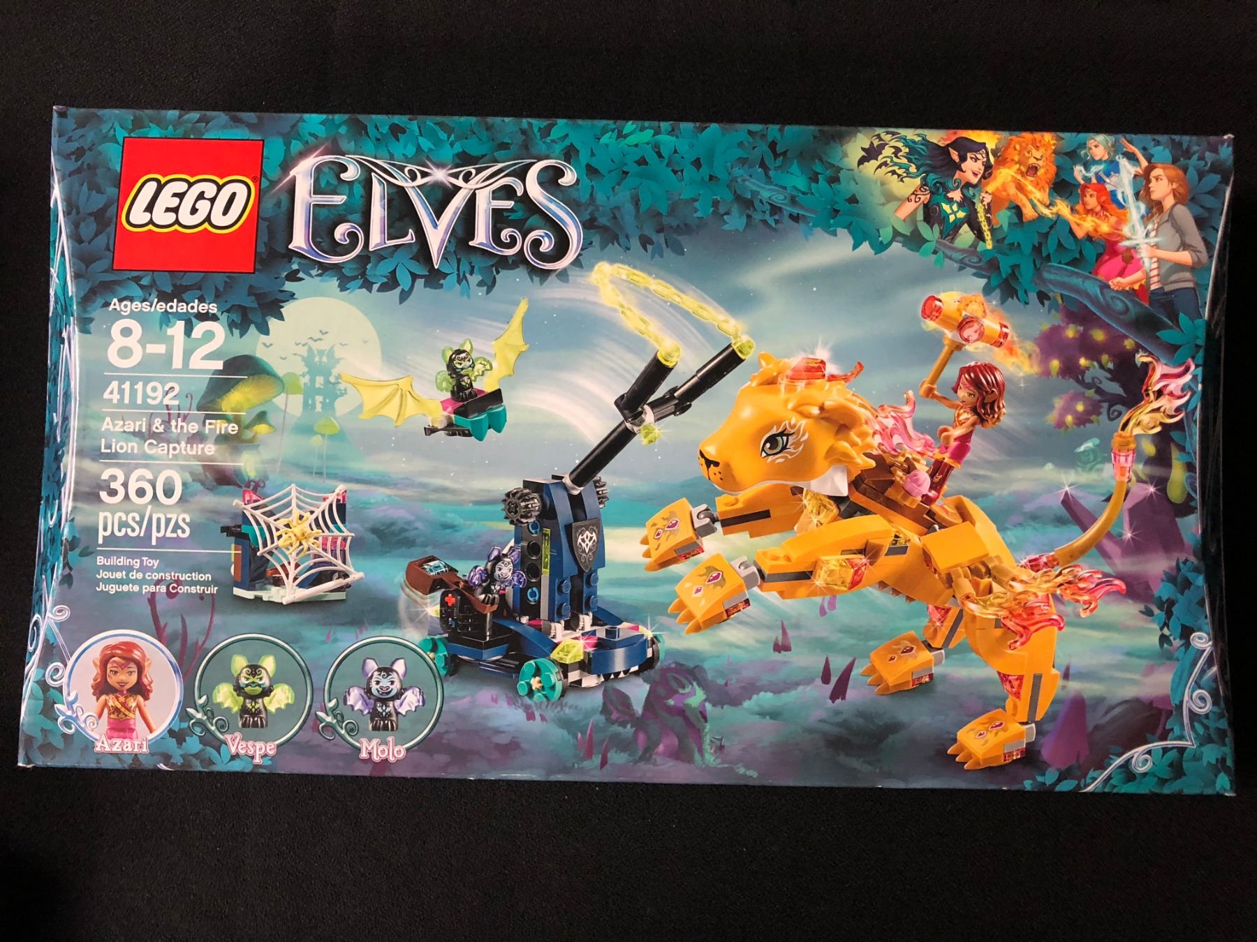 Lego ELVES #41192 Azari & The Fire Lion Capture Building Toy Set