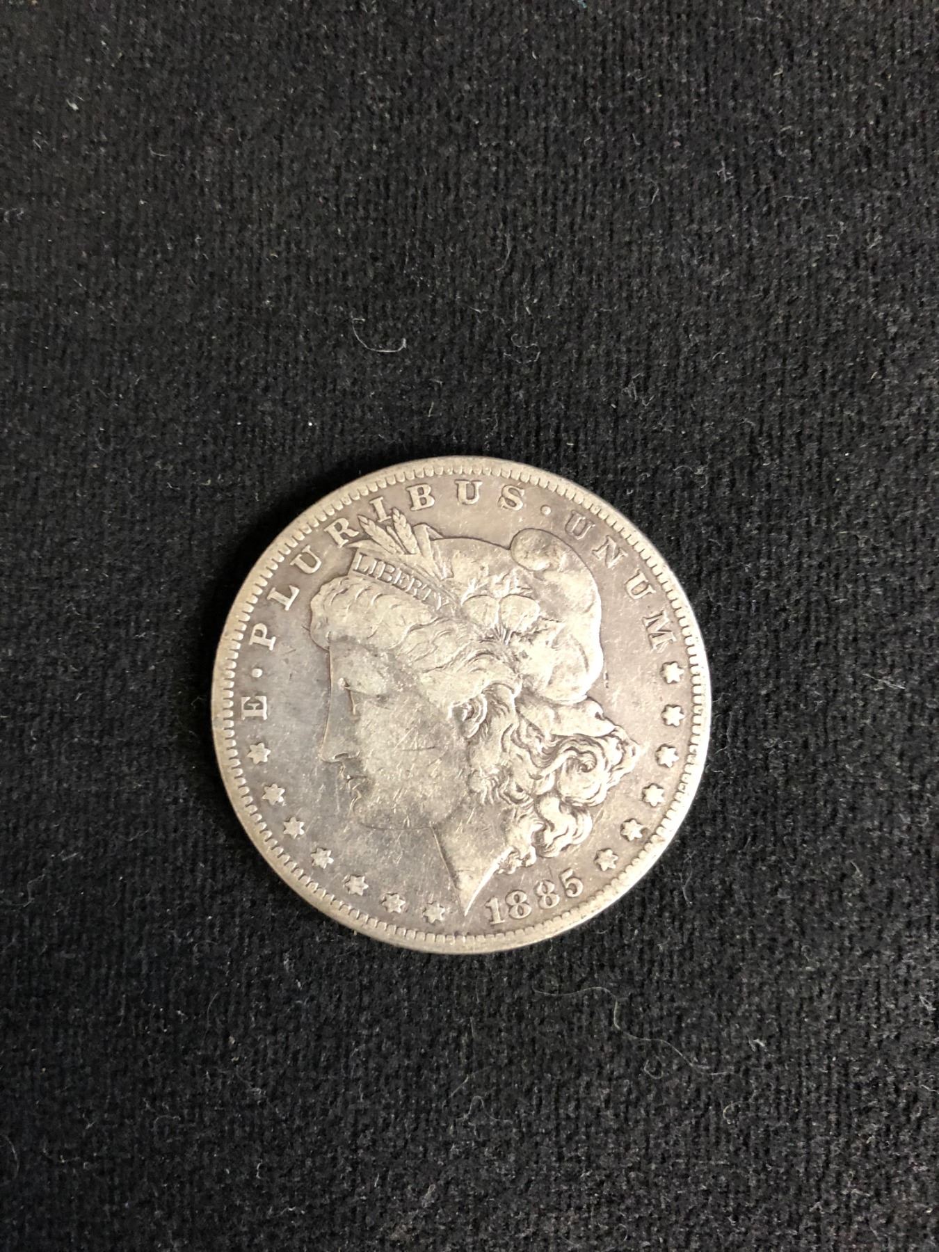 1885 U.S.A MORGAN SILVER DOLLAR (MINTED SAN FRANCISCO)