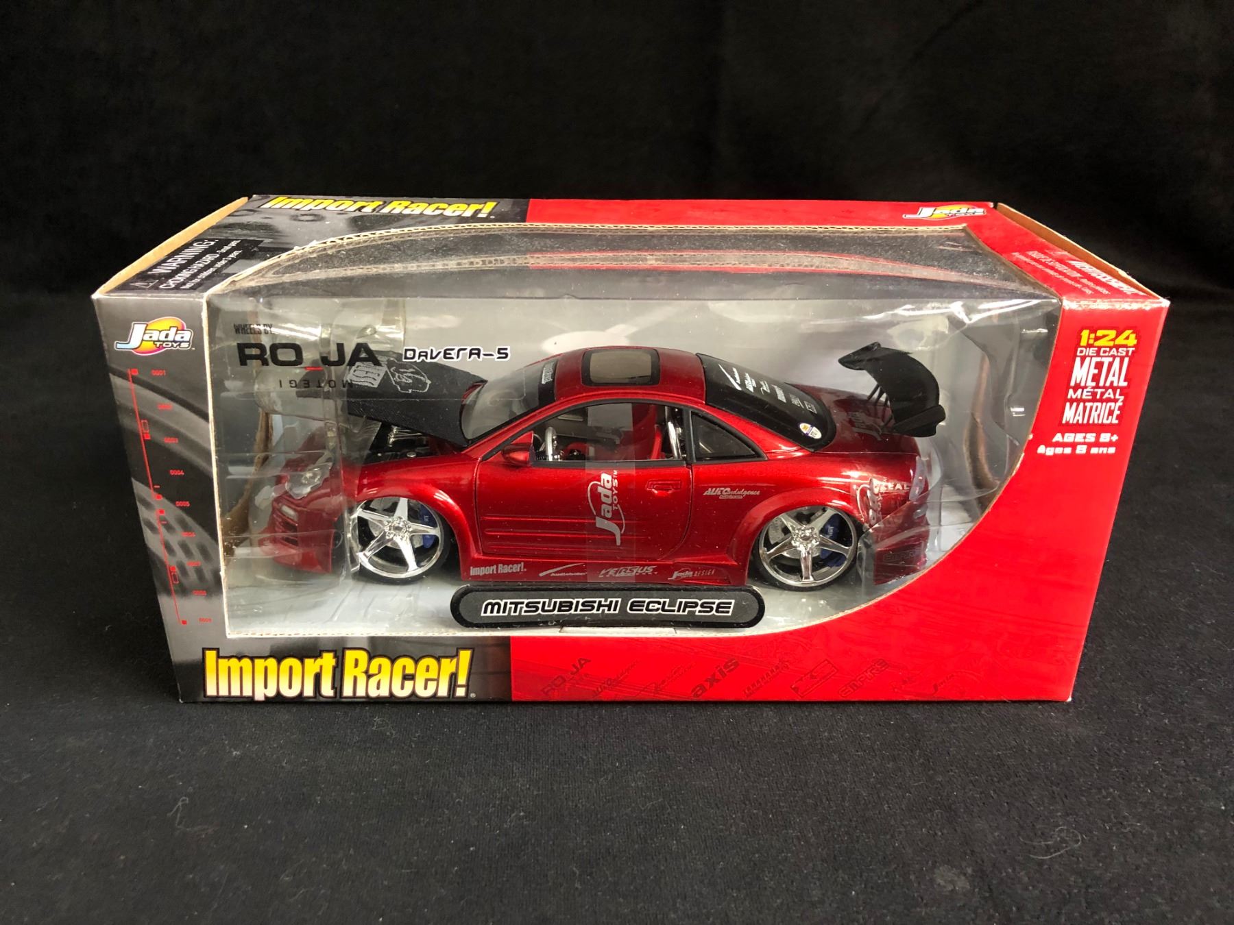 JADA TOYS MITSUBISHI ECLIPSE 1:24 SCALE DIE-CAST METAL IMPORT RACER