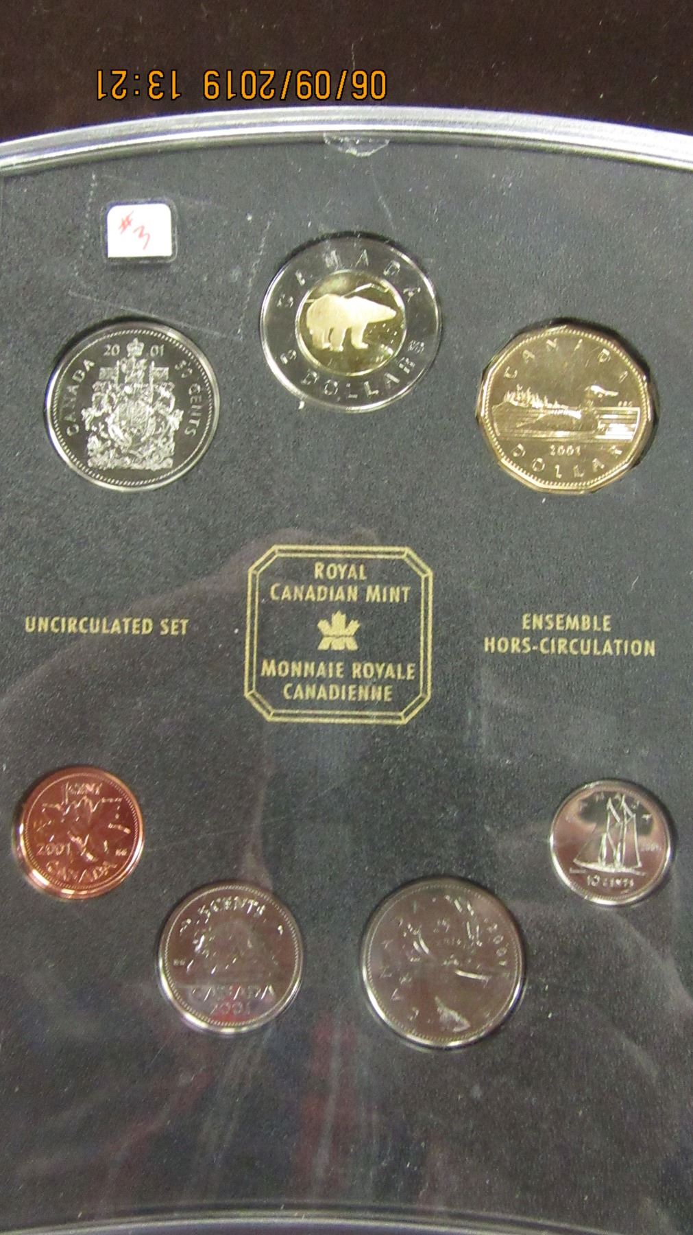 2001 ROYAL CANADIAN MINT COIN SET