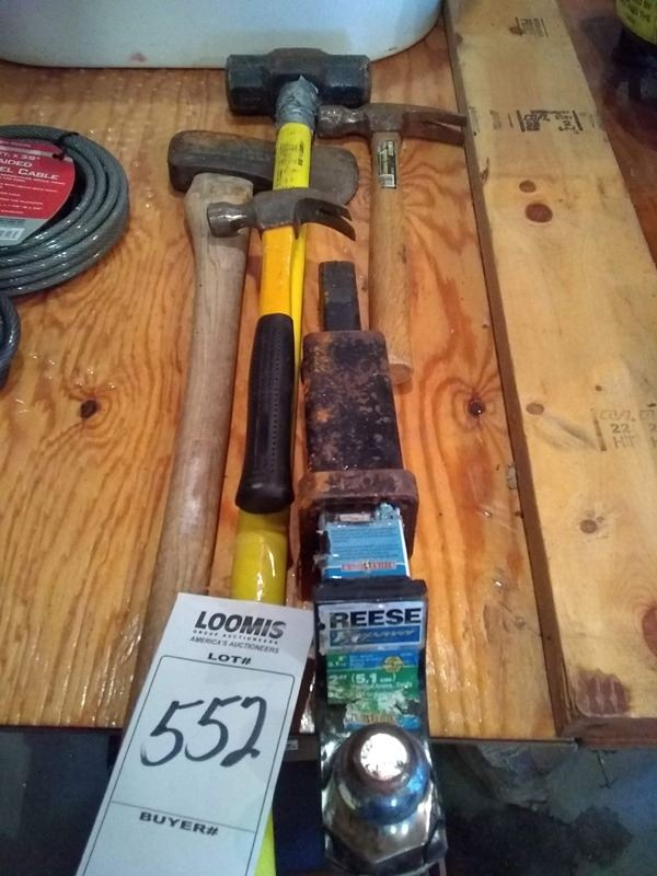 LOT: HAND TOOLS & REESE HITCH COMBO