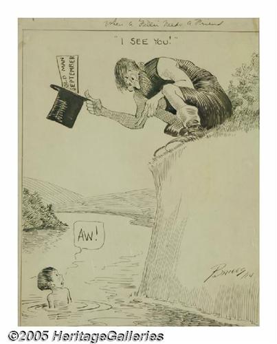 CLARE BRIGGS (American 1875-1930) Cartoon Illustr