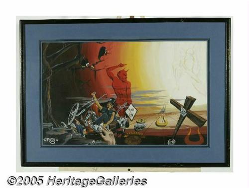 DAVE MANN (American 1940-2004) Original Illustrat