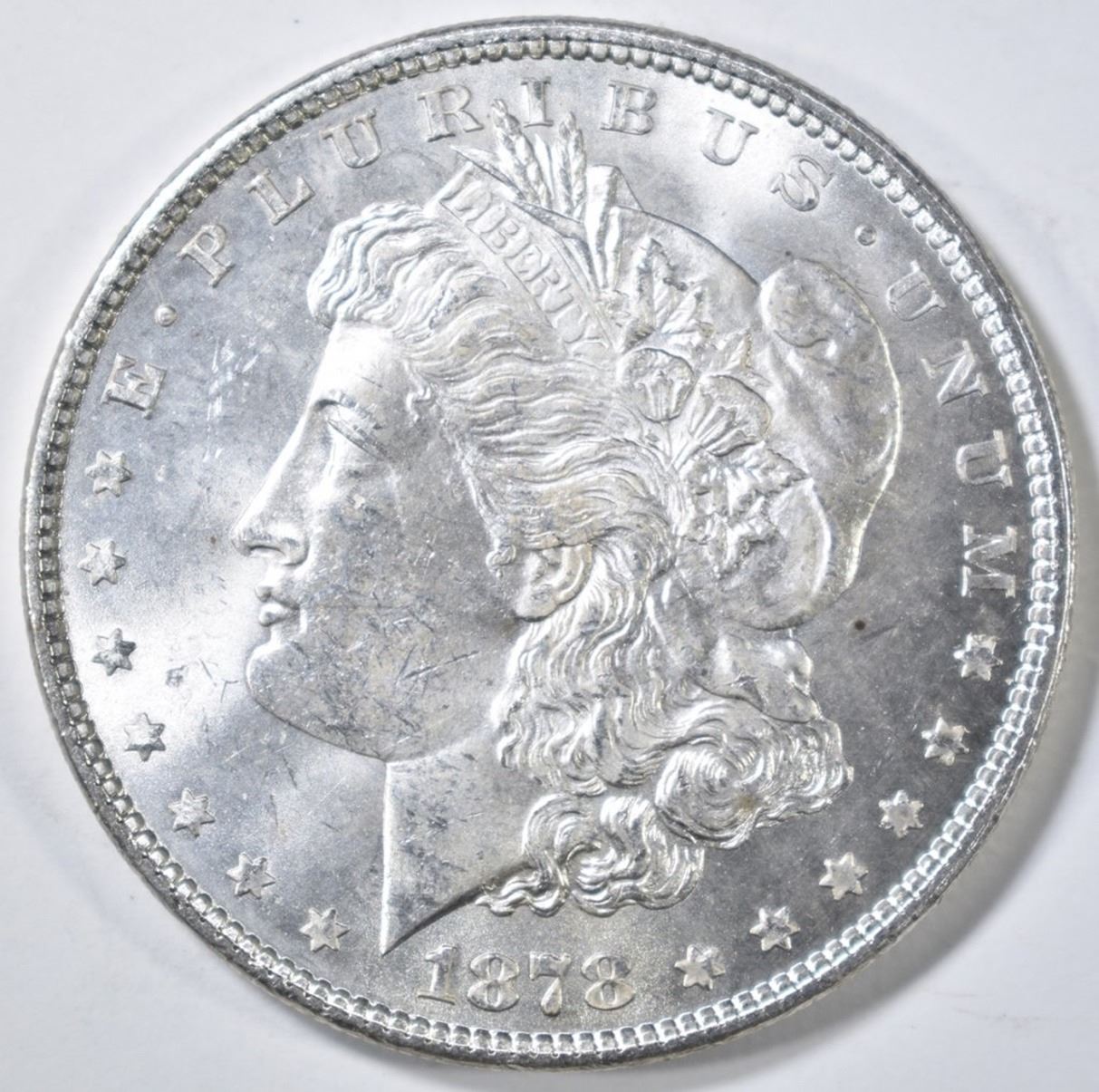 1878 7/8 TF MORGAN DOLLAR STRONG, CH BU