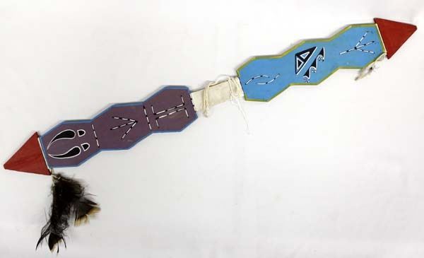 Native American Hopi Carved Wood Dance Wand