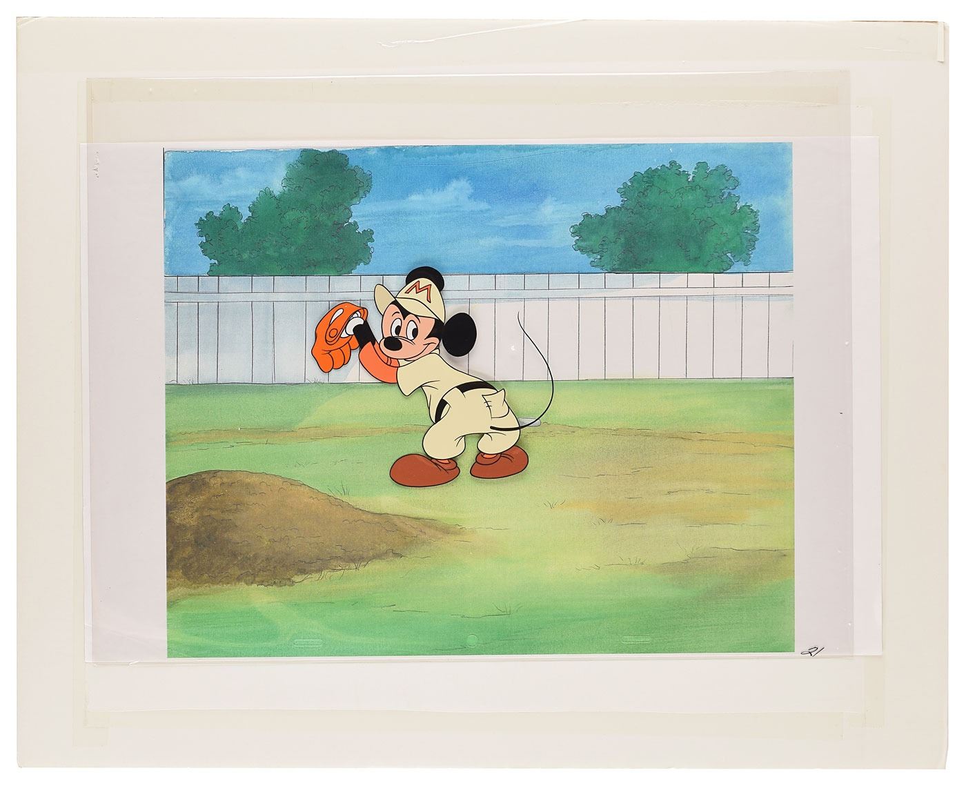 Mickey Mouse production cel from Walt Disney's Disneyland television show